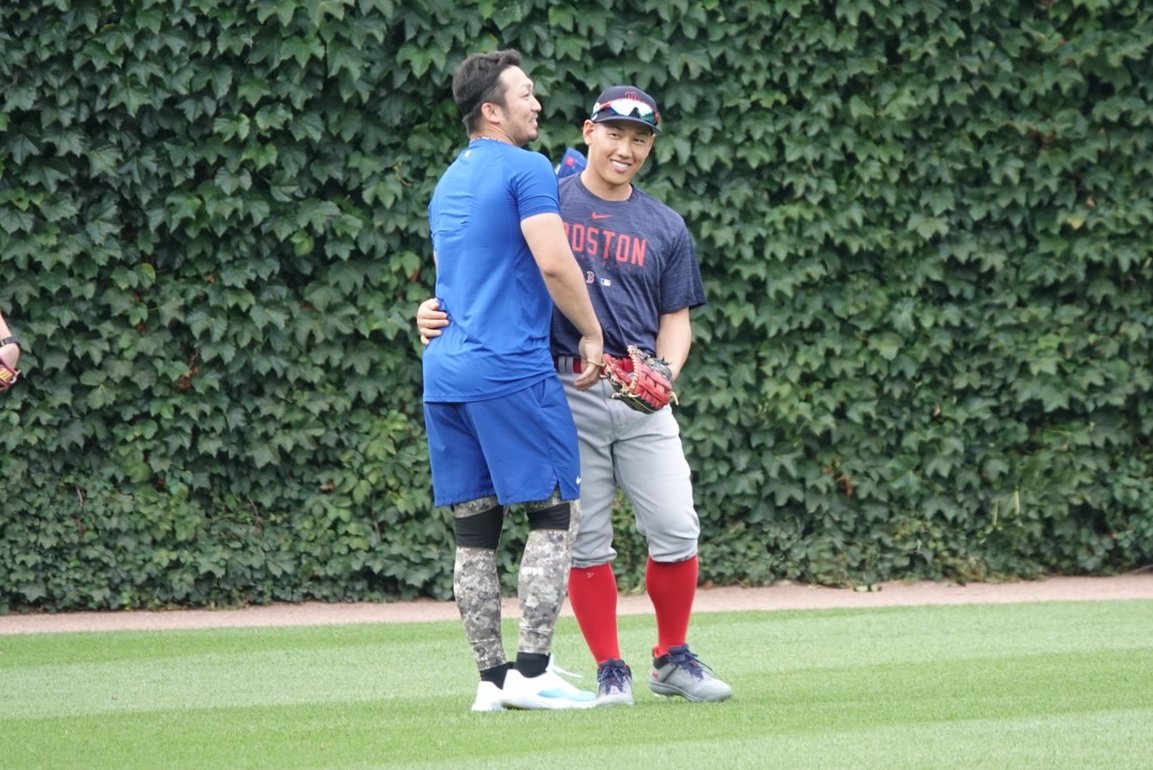 Full Count Mlb取材班 On Twitter レッドソックス 吉田正尚 外野手と カブス 鈴木誠也 外野手が再会👍 シーズン後半初戦に早速直接対決が実現🔥 グラウンドで