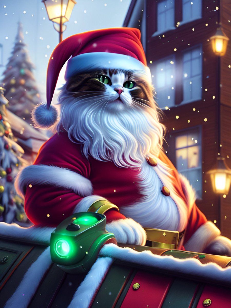 AI_ART_ATTACK on Twitter: "Santa Claws"