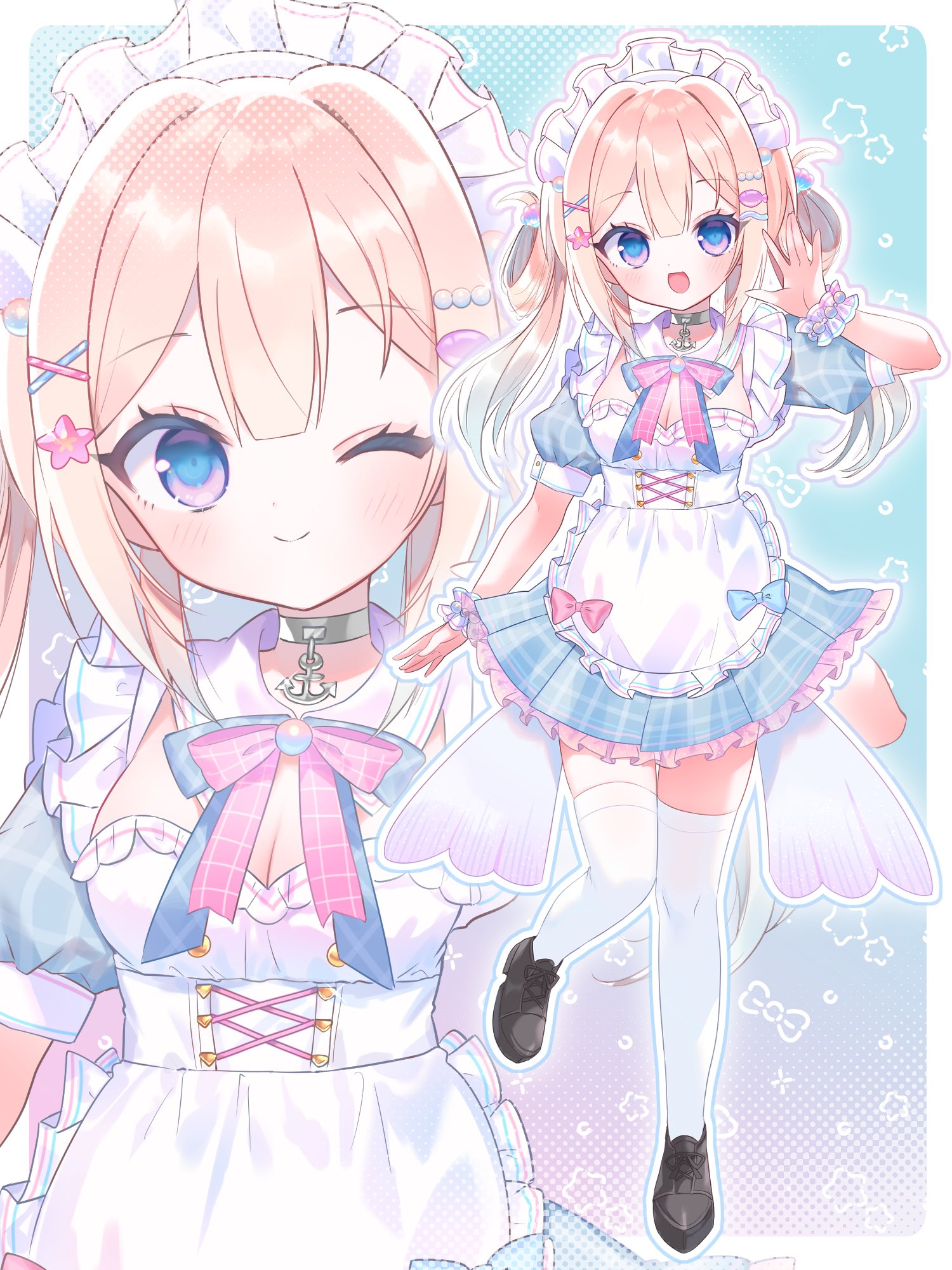 あんな┋ANNA on Twitter: "【WORK】 Vtuber汐音なぎさ様のキービジュアルを描かせていただきました♡ お母様のかわいすぎるデザインや立ち絵を私の絵柄で表現できるよう ...