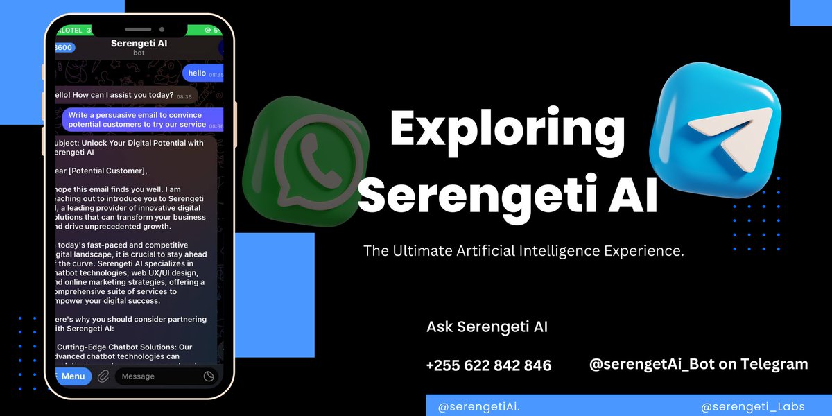 Serengeti AI on Twitter: "ʜᴏᴡ ᴛᴏ ᴇxᴘʟᴏʀᴇ ᴀɴᴅ ᴜsᴇ sᴇʀᴇɴɢᴇᴛɪ ᴀɪ 🌟 Welcome to the world of ...