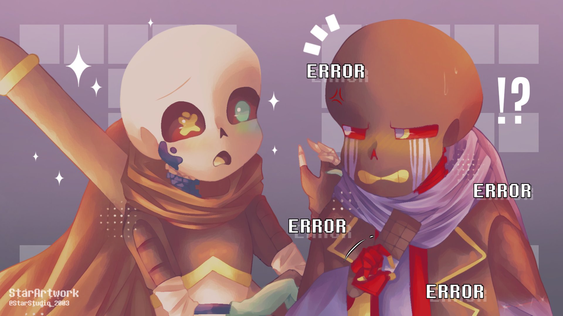 Star🌟ArtWork on Twitter: "Pastel ver. 🦄☁️🌈 ️ #undertaleAU #errorink #errorsans #inksans https ...
