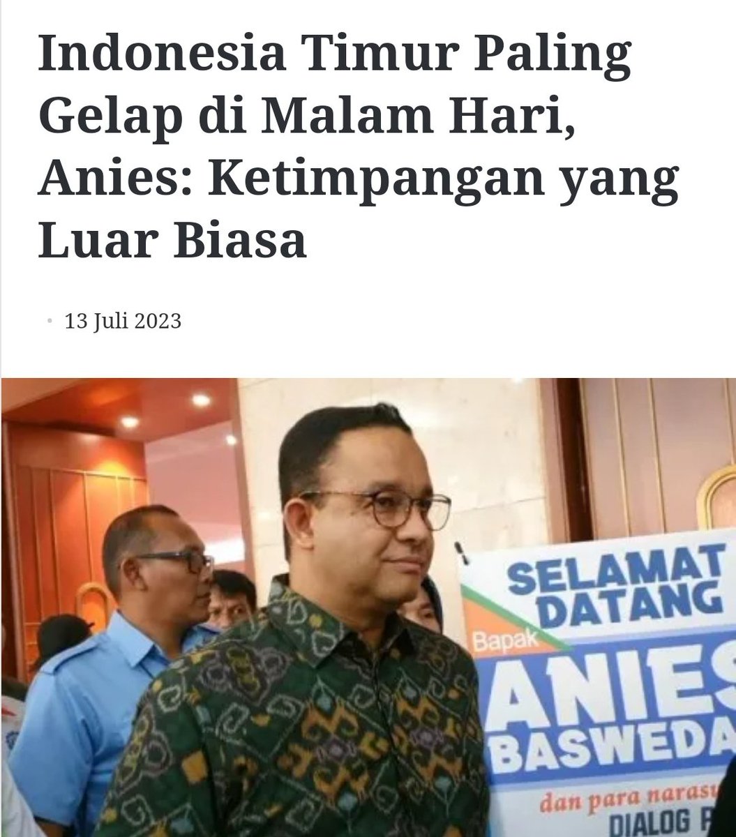 Relawan Anies Baswedan on Twitter: "https://relawananies.id/2023/07/13/indonesia-timur-paling ...