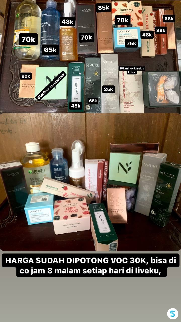 🦈 SUROBOYOFESS 🐊 on Twitter: "-ning wts skincare dan makeup dom sidoarjo, bisa make voc live pot ...