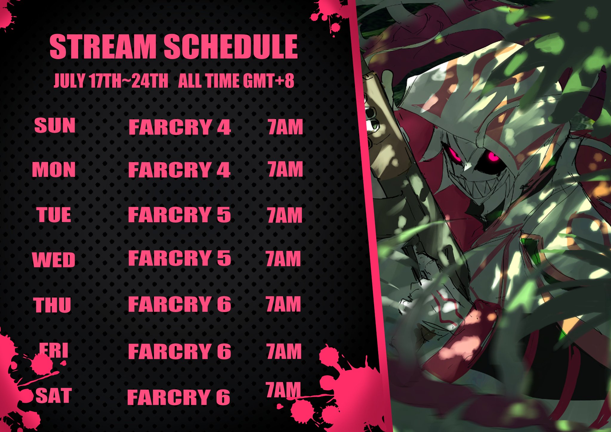 Seetisen4 🐛 Bug Vtuber on Twitter: "my first stream schedule is when you goes too far and cry ...