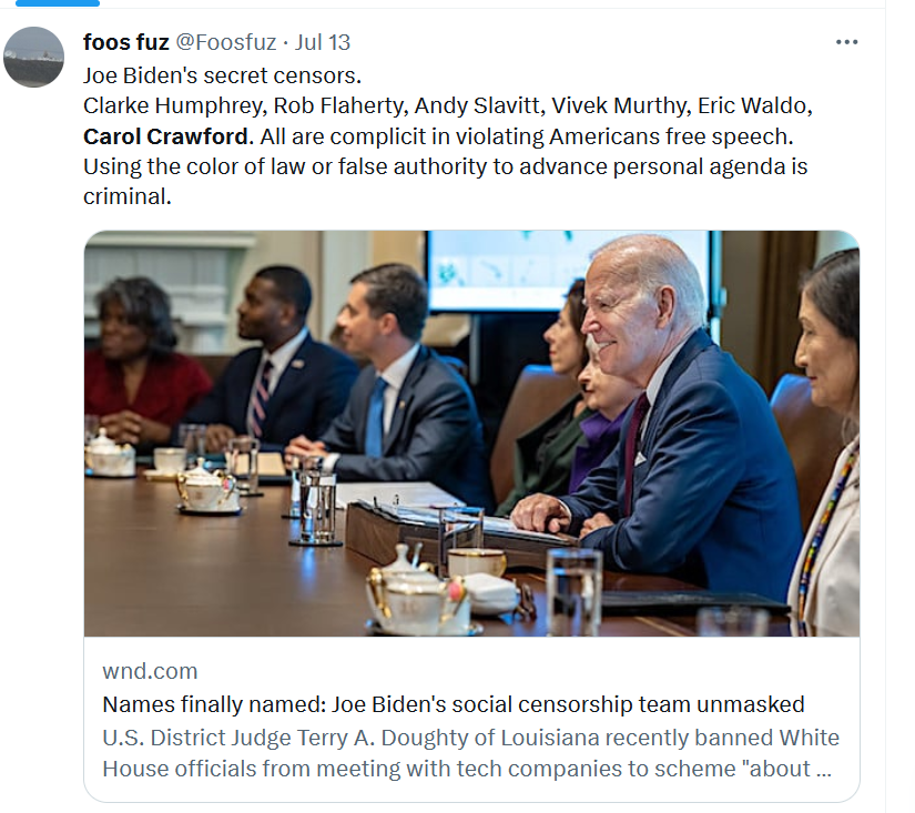 "Rob Flaherty further indicated that the White House was coordinating with the Stanford Internet ...