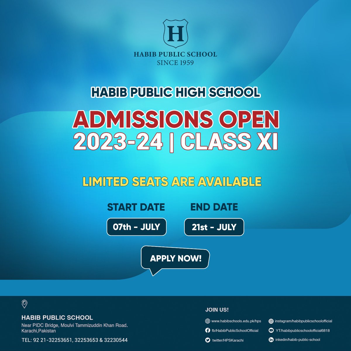 Habib Public School Logo HABIB PUBLIC SCHOOL – KARACHI – Sadiq