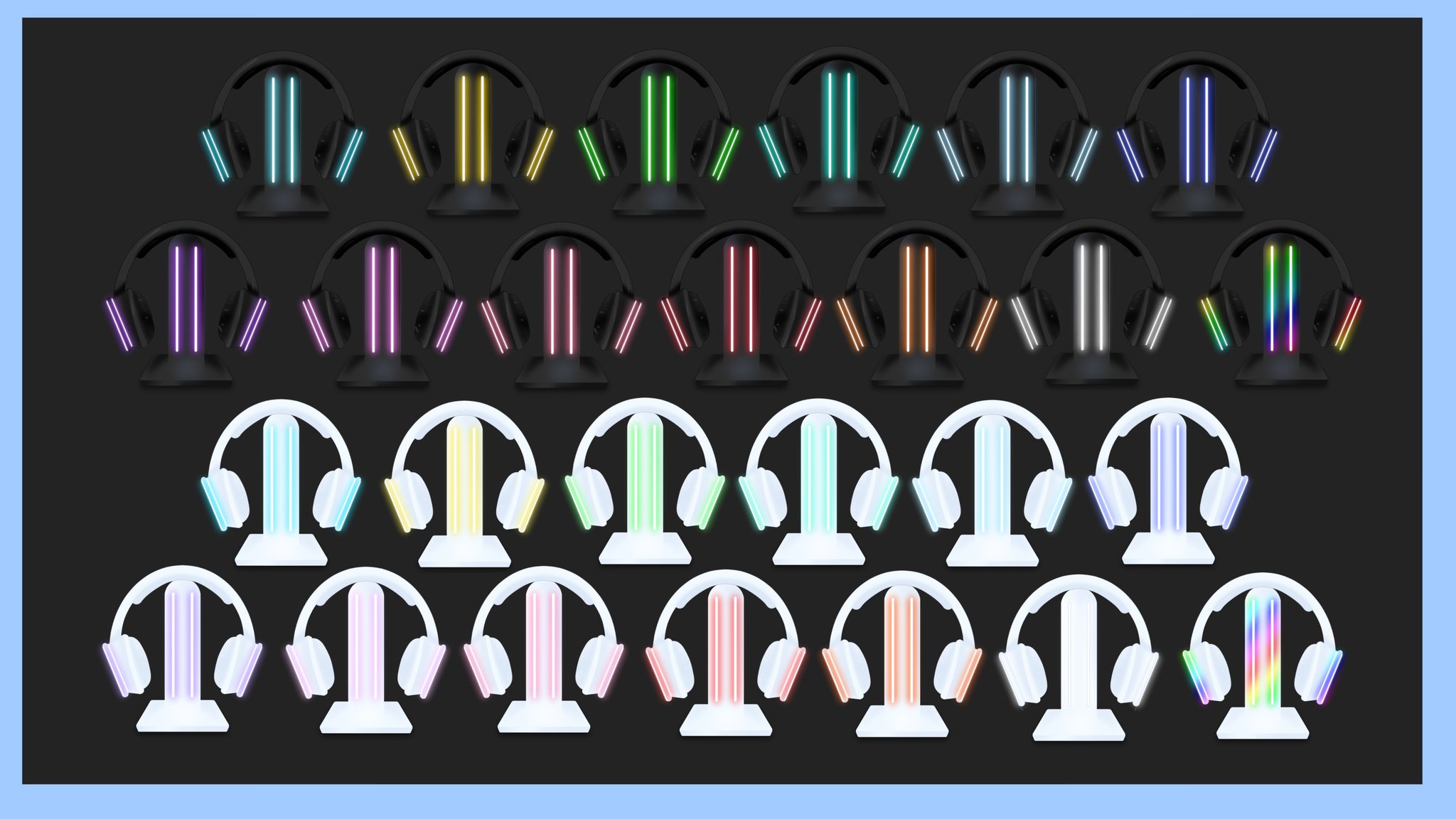 AOmaterial:Vtuberフリー素材配布サイト on Twitter: "[素材追加!] 光るゲーミングヘッドホン全26種 https://t.co/AA6N6Qoawx その他 ...