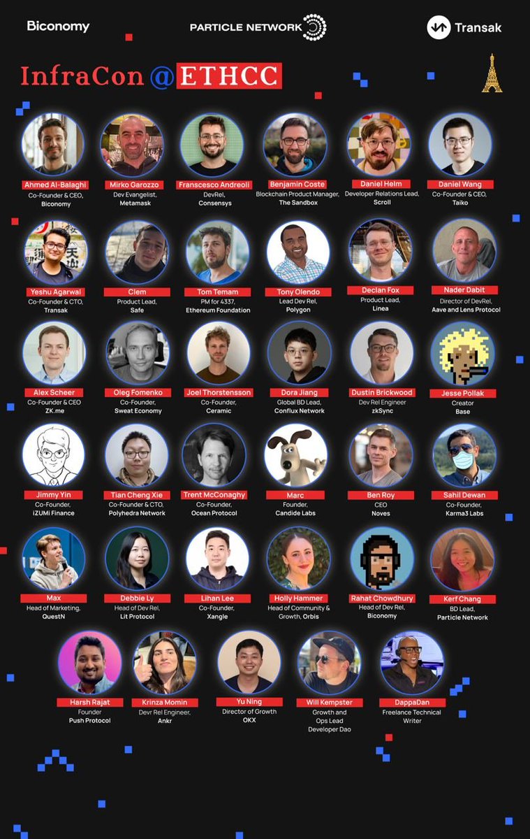 Particle Network on Twitter: "(1/7) Last call for all tech enthusiasts! #InfraCon @ETHCC '23 ...