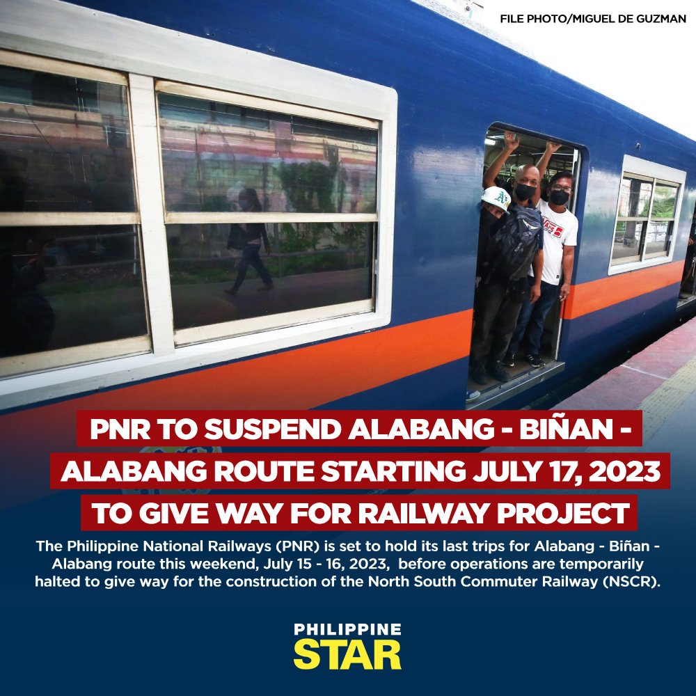 The Philippine Star on Twitter: "The Philippine National Railways (PNR) is set to hold its last ...
