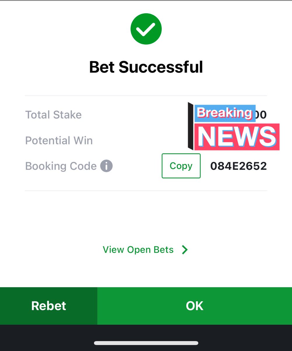 Trybez Tips On Twitter Breaking News 📰 Stake Responsibly 🔞 ️ Emeyjay1 Ekitipikin Betfuse1