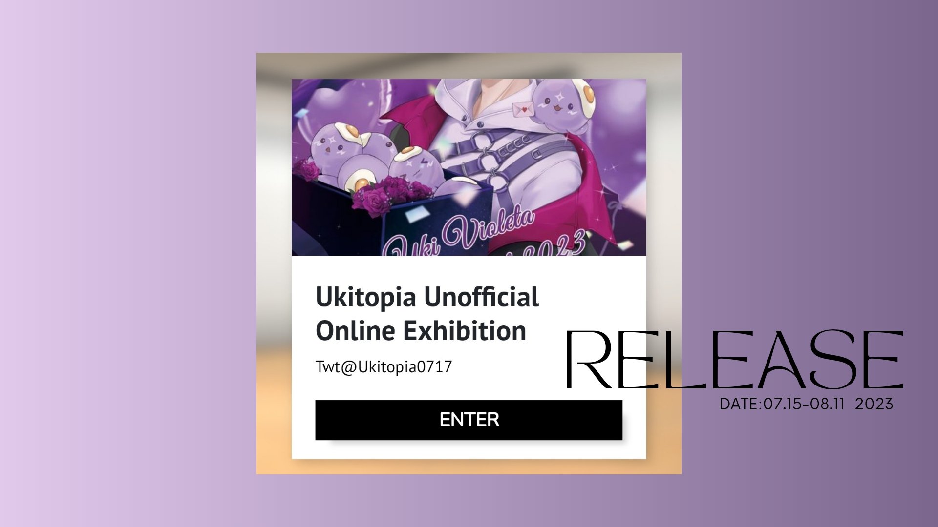 ۞Ukitopia @Uki Violeta Bday Project 2023 on Twitter: "🔮 Online exhibition Release To celebrate ...