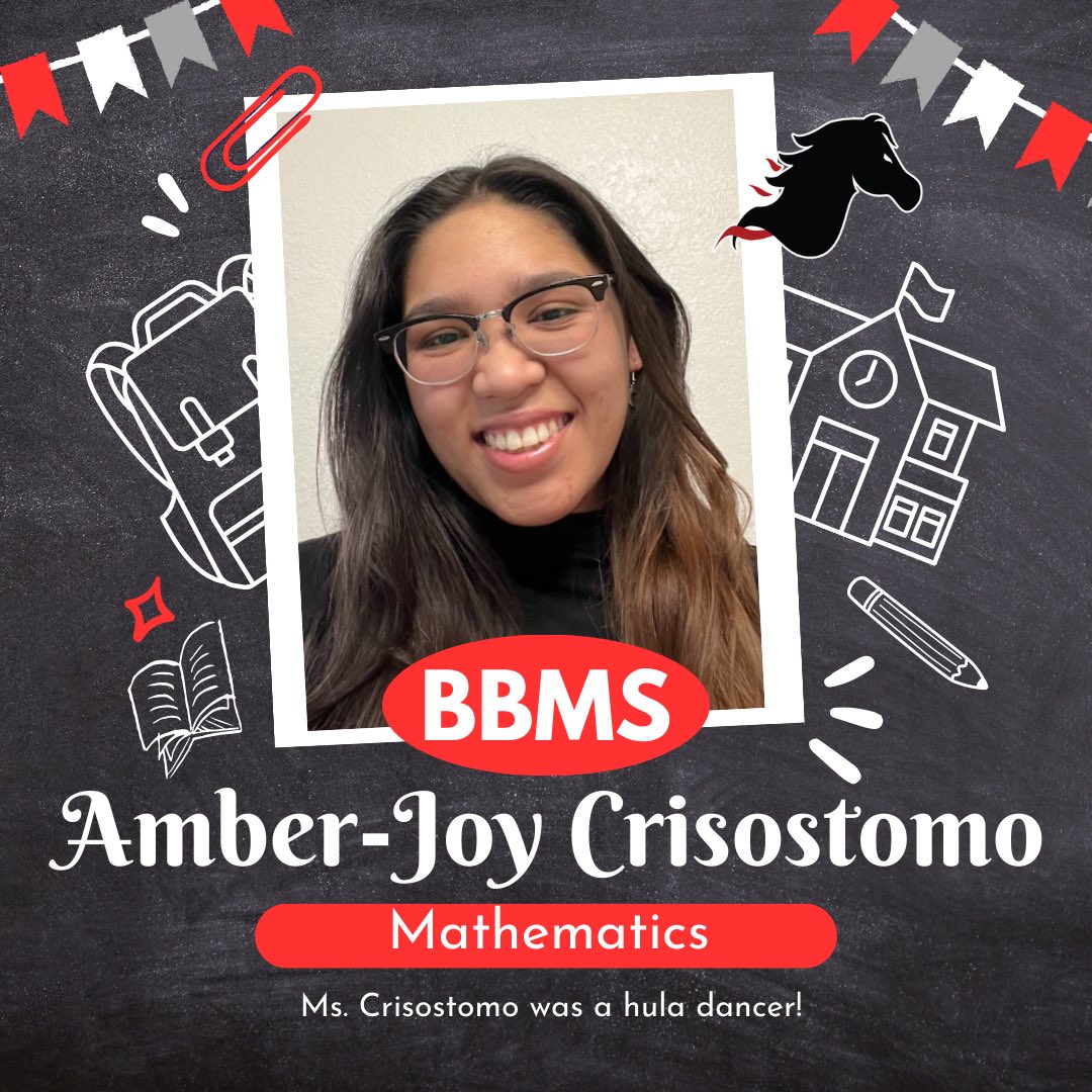 Barbara Bush Middle School on Twitter: "Please join us in welcoming Amber-Joy Crisostomo to the ...