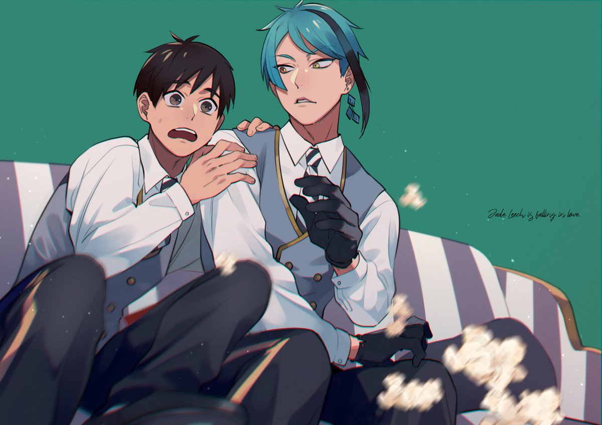 ジェイ監「はしゃぐ🐬(まだ付き合ってない)/ジェイ監♂ #twstプラスB」はないちの漫画