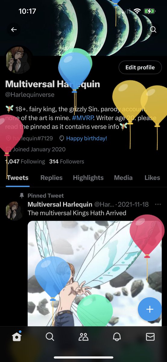 Multiversal Harlequin on Twitter: "Fuckin balloons!"