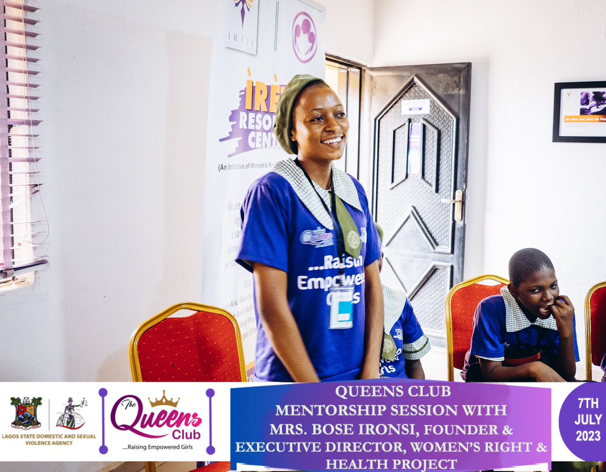 Oreoluwa on Twitter: "RT @Lagosdsva: 👑 The Queens Club Mentorship Session with Mrs. Bose Ironsi ...
