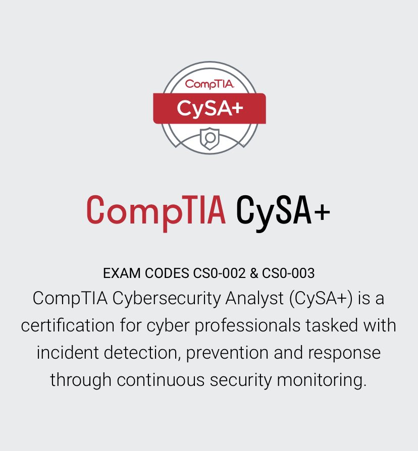 CompTIA CySA Download link: https://t.co/CSPDhwglJT Enjoy ️ - Thread from Nana Sei Anyemedu ...