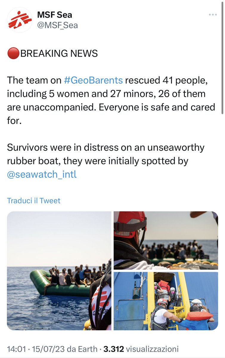 Francesca Totolo on Twitter: "“Il governo Meloni ha bloccato le navi delle #ONG” (cit ...