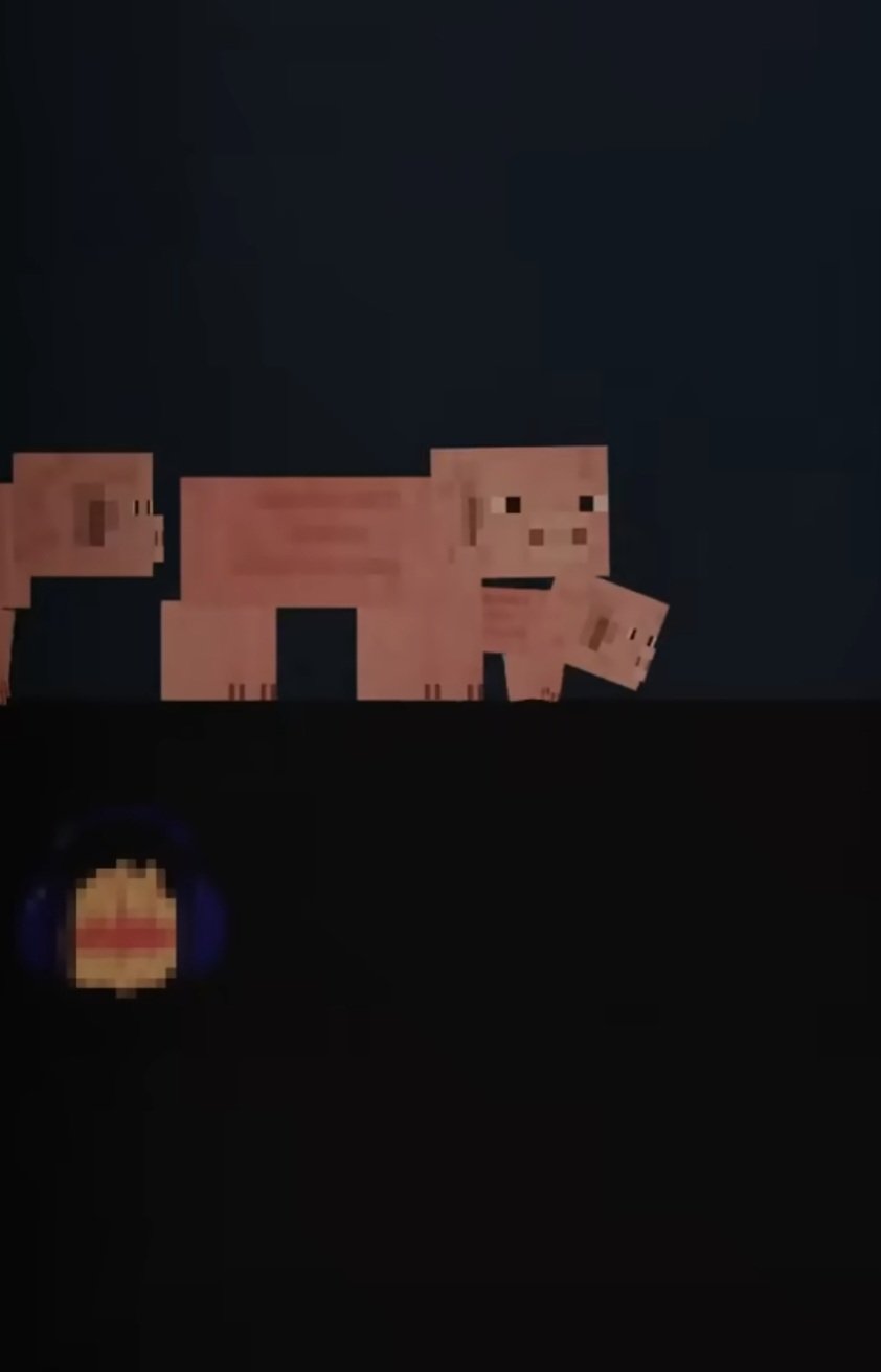 Minecraft Pig Side View
