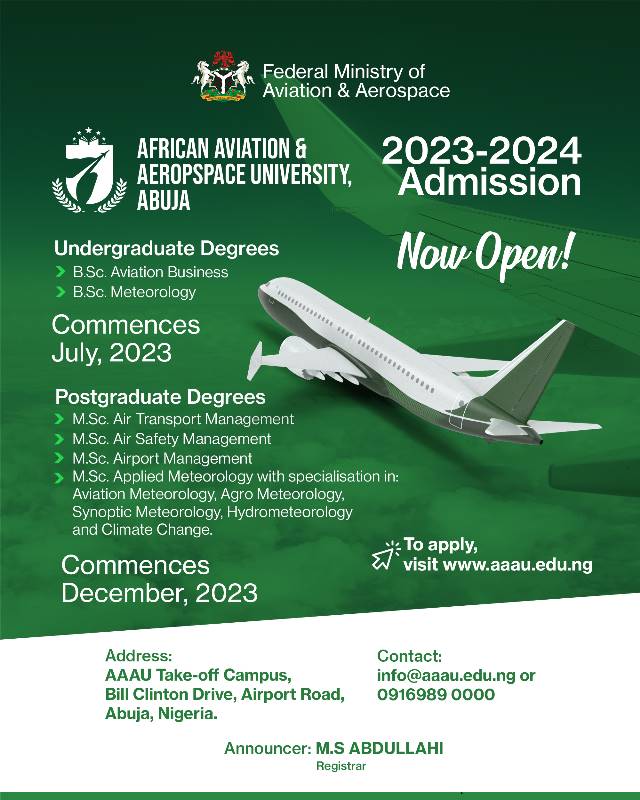 tianaero t.gabriel on Twitter: "The first African Aviation & Aerospace University (AAAU) is open ...