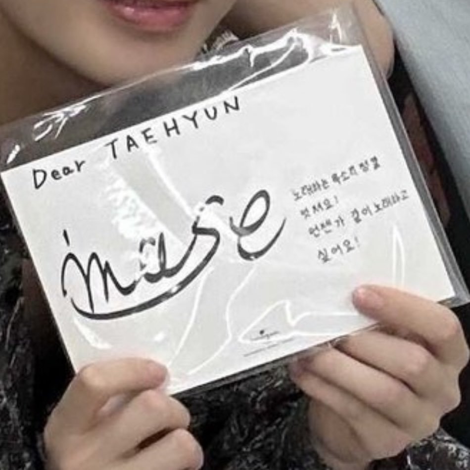 Fir on Twitter: "Imase's message for Taehyun "Dear TAEHYUN Your singing voice is really cool! I ...