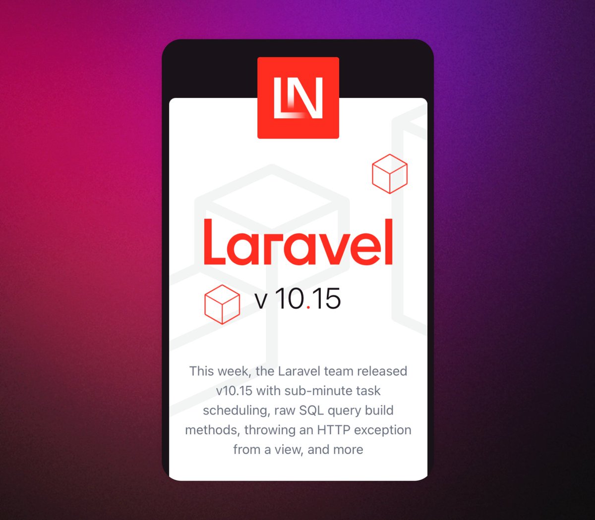 Laravel News on Twitter: "Building tomorrow's Laravel newsletter now. Sign up and get all the ...
