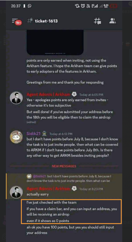 Arkham on Twitter: "RT @ArkhamIntel: The initial airdrop snapshot was taken on July 8th. Sybil ...