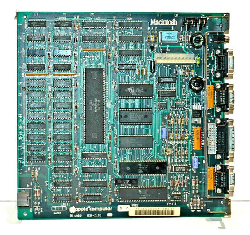 Retro Rich on Twitter: "RT @MicrocomputerL: #ad Early 1983 Apple Macintosh 128K Logic Board 630 ...