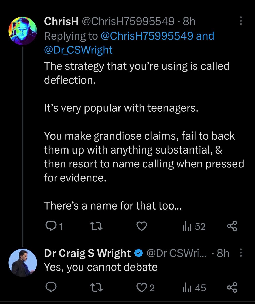 ᗪIGIᑎᗩᑌT 🍥 on Twitter: "Just your typical drunk Craig Wright Twitter interaction before he "bye ...