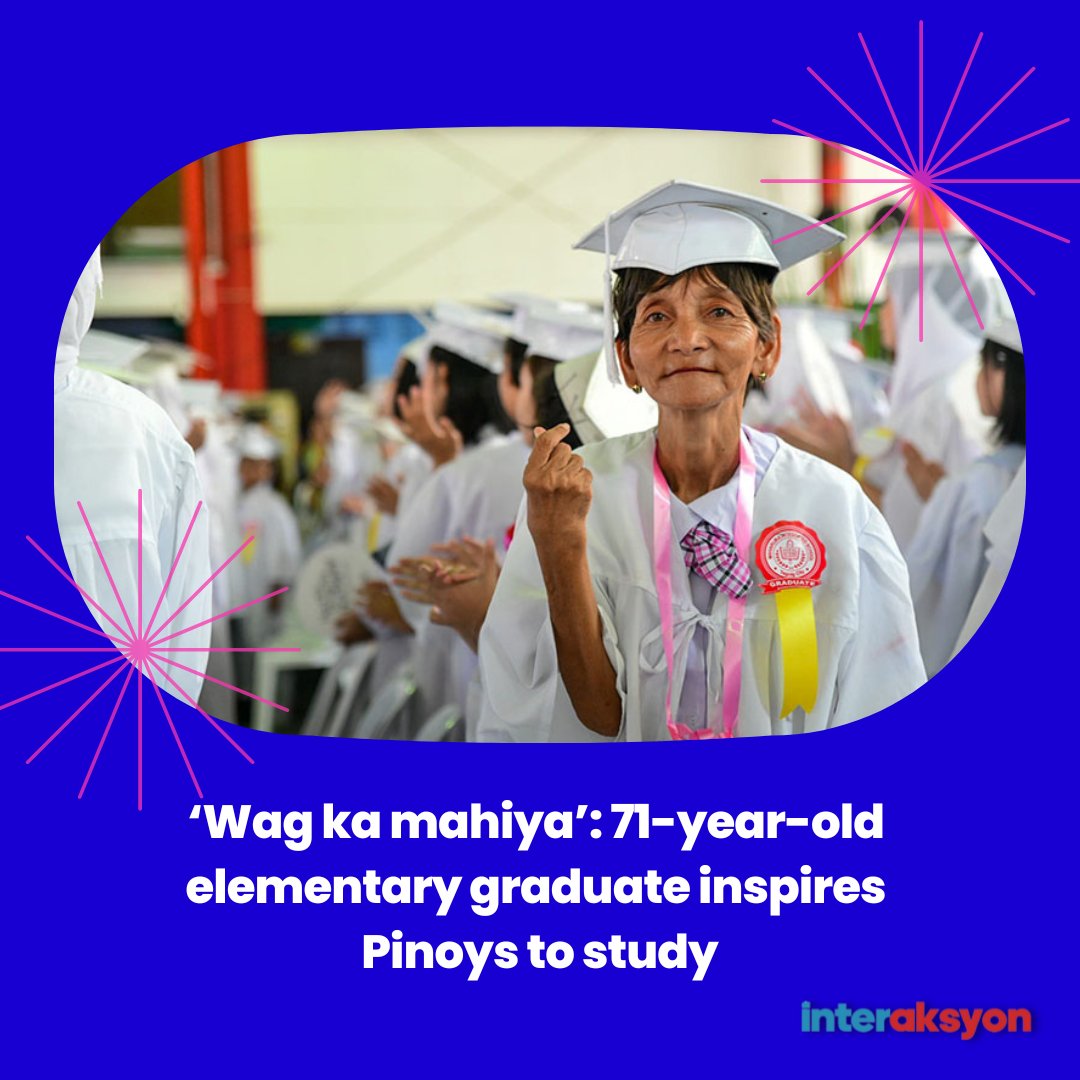 Philstar.com on Twitter: "RT @interaksyon: CONGRATULATIONS PO! A 71-year-old woman who graduated ...