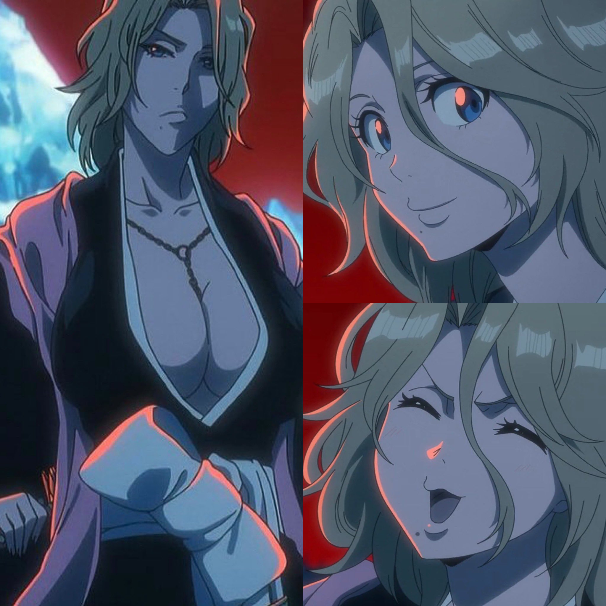 Studio Oppai on Twitter: "Yikes Rangiku looks way off model in like all of these…… the line work ...