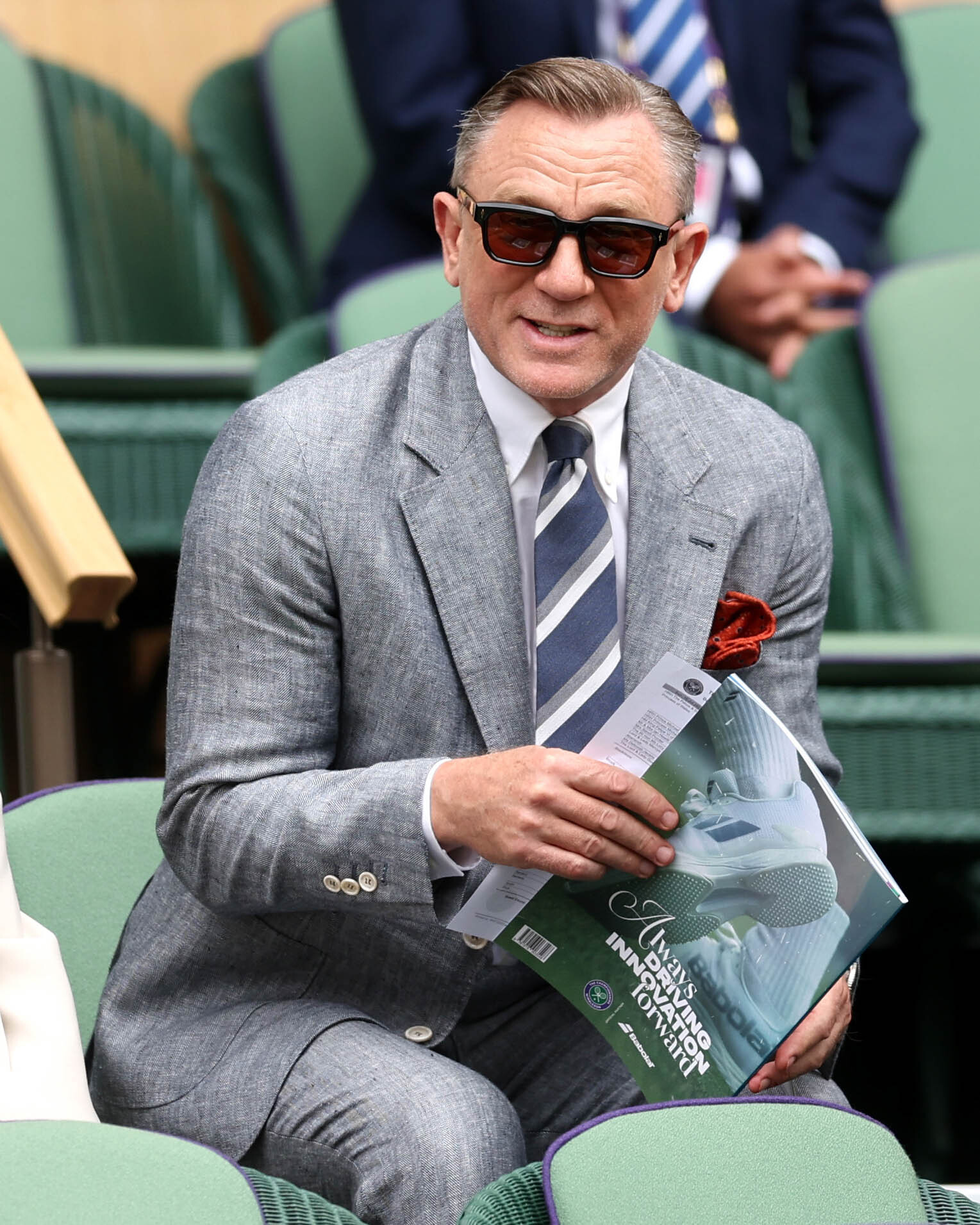 Daniel Craig Gray Suit