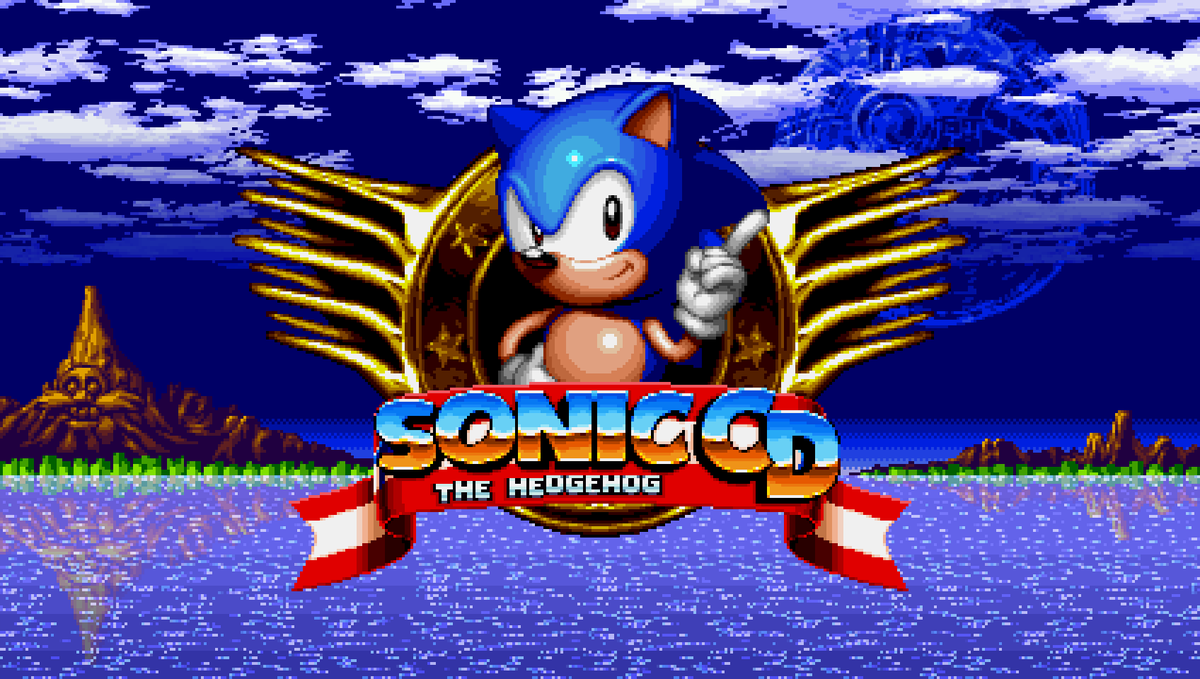 Lapper on Twitter: "Sonic CD Title Screen MANIAFIED! Watch the video to see it in MOTION (link ...