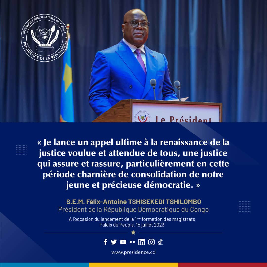 Présidence RDC 🇨🇩 on Twitter: "#RDC 16.07.2023|#Kinshasa"