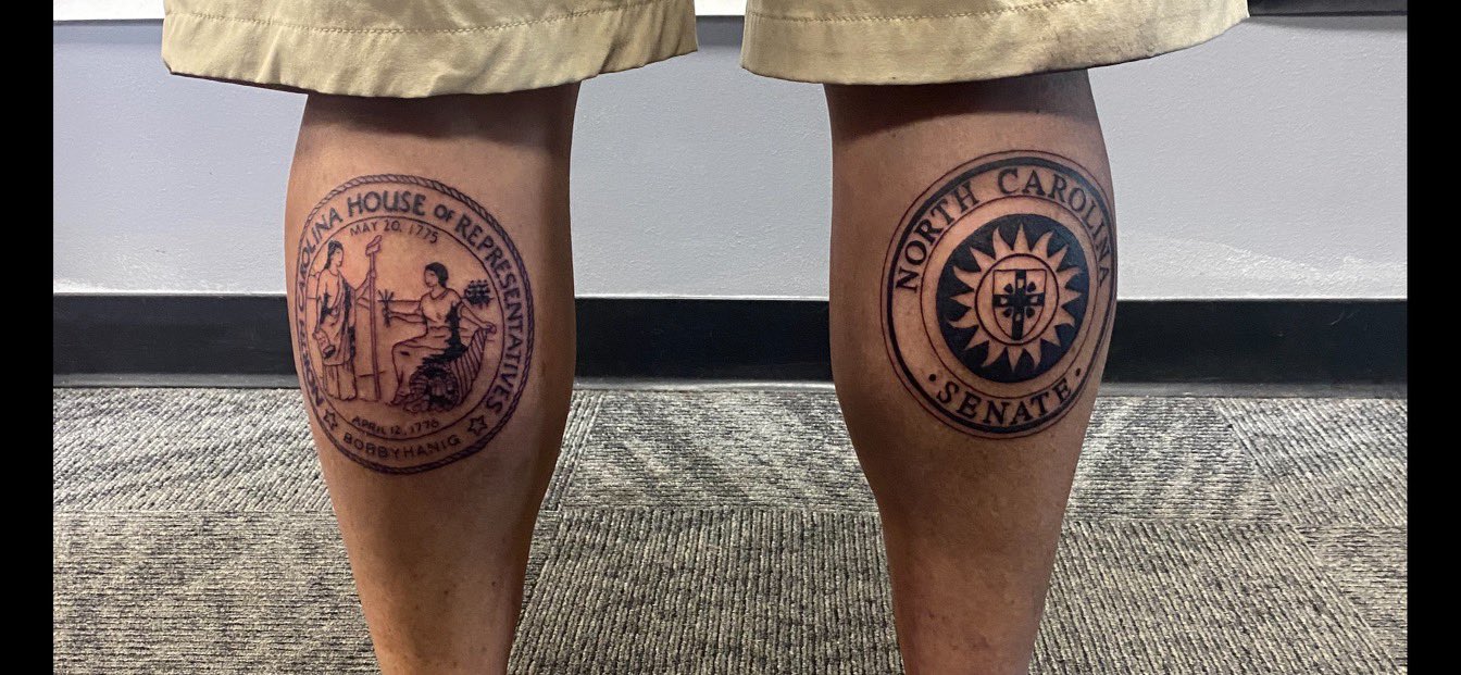 N North Carolina Tattoo Designs