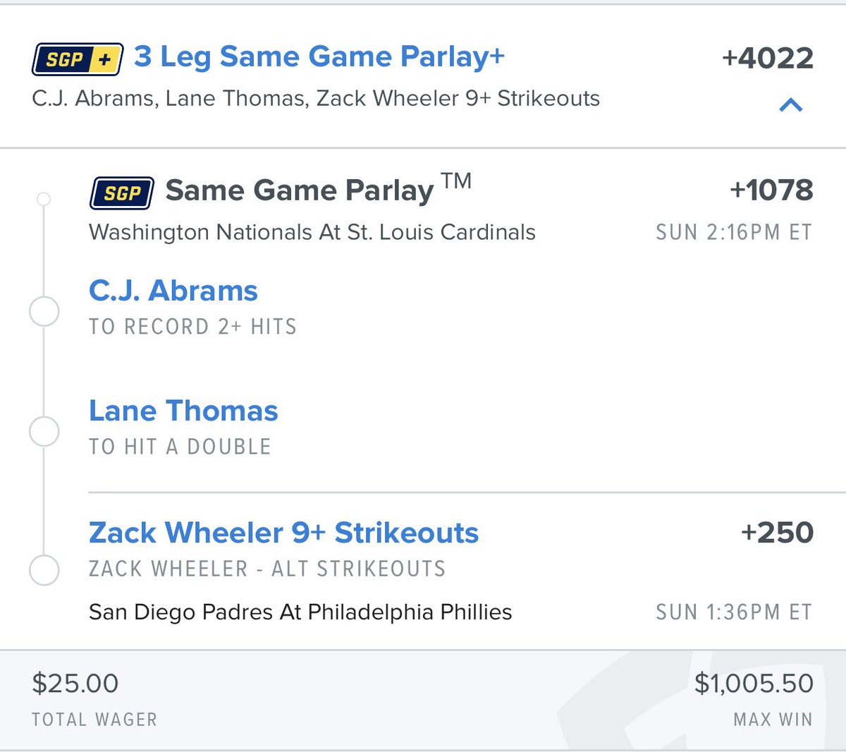 SmartPlays on Twitter: "#MLB (+4000) Parlay • Write up ️ Drop a like if you want me to ...