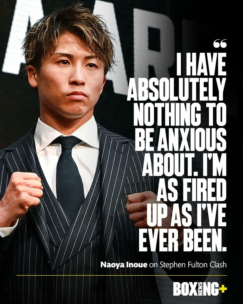 Boxing News+ on Twitter: ".@naoyainoue_410 is firmly focused on victory as he prepares to ...