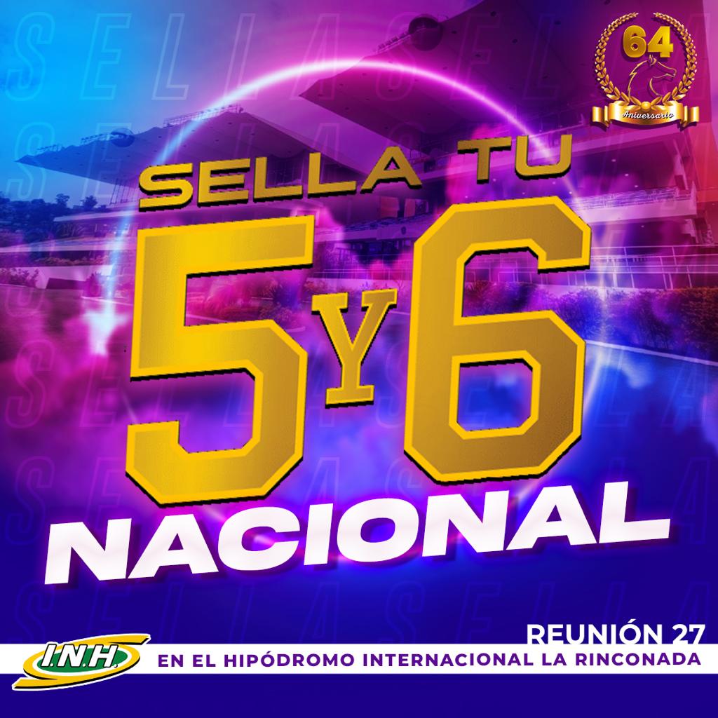 OFICIAL INH on Twitter: "¡Sella tu 5y6 nacional! 🏇🏻 $200.000 monto mínimo a repartir al ganador ...