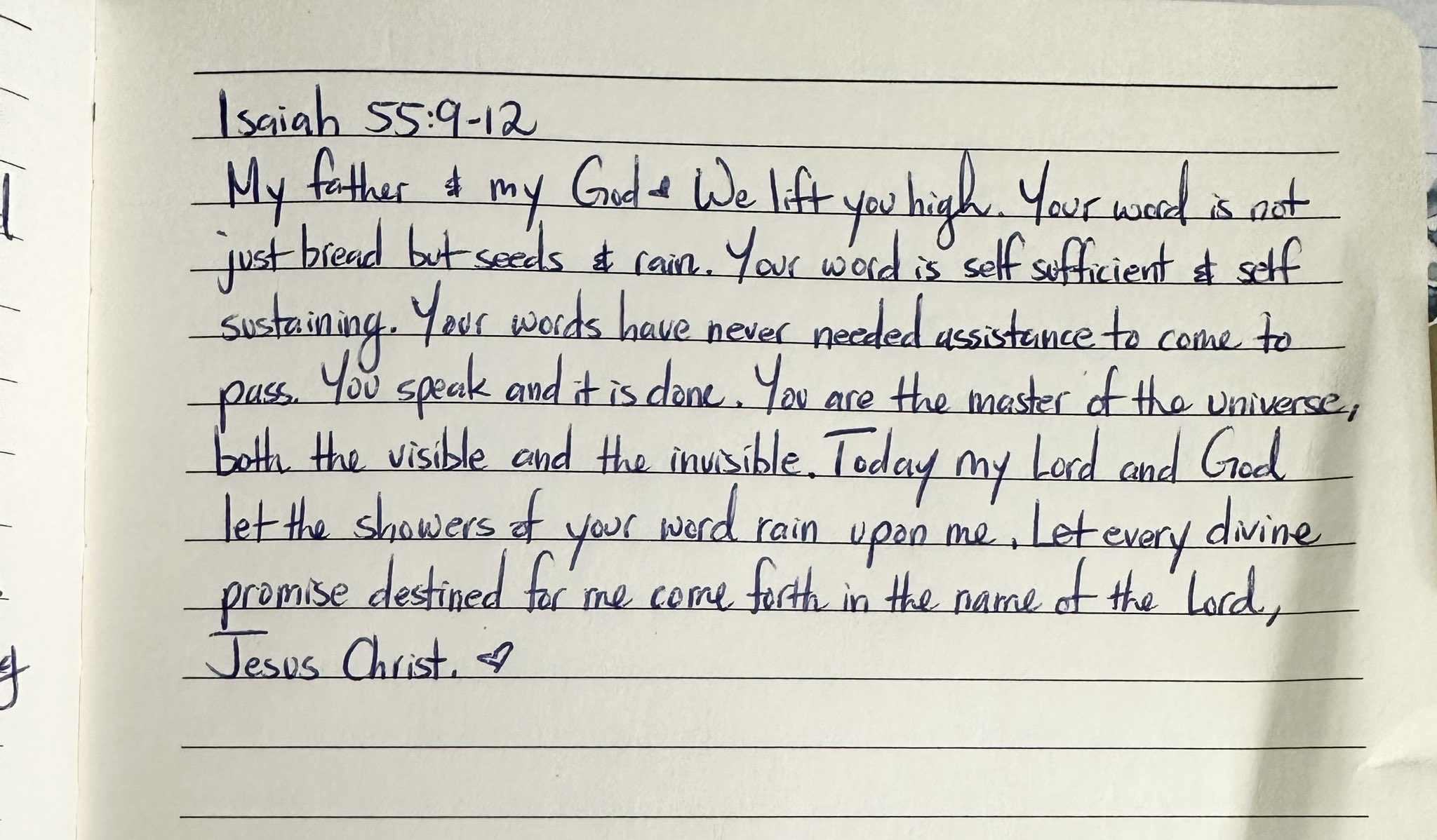 Isaiah In Cursive Letters