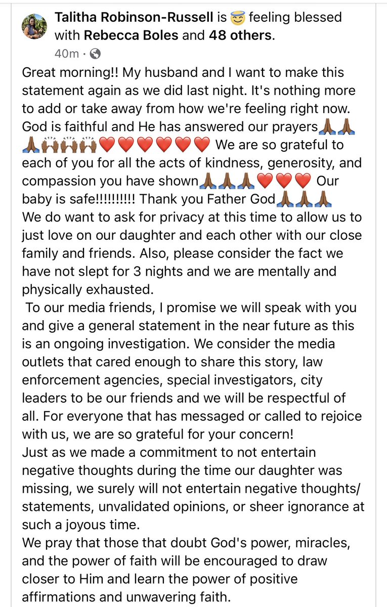 Jasmine Williams On Twitter UPDATE Carlee Russell s Mother Releases A Statement On Social jasmine-williams-on-twitter-update-carlee-russell-s-mother-releases-a-statement-on-social