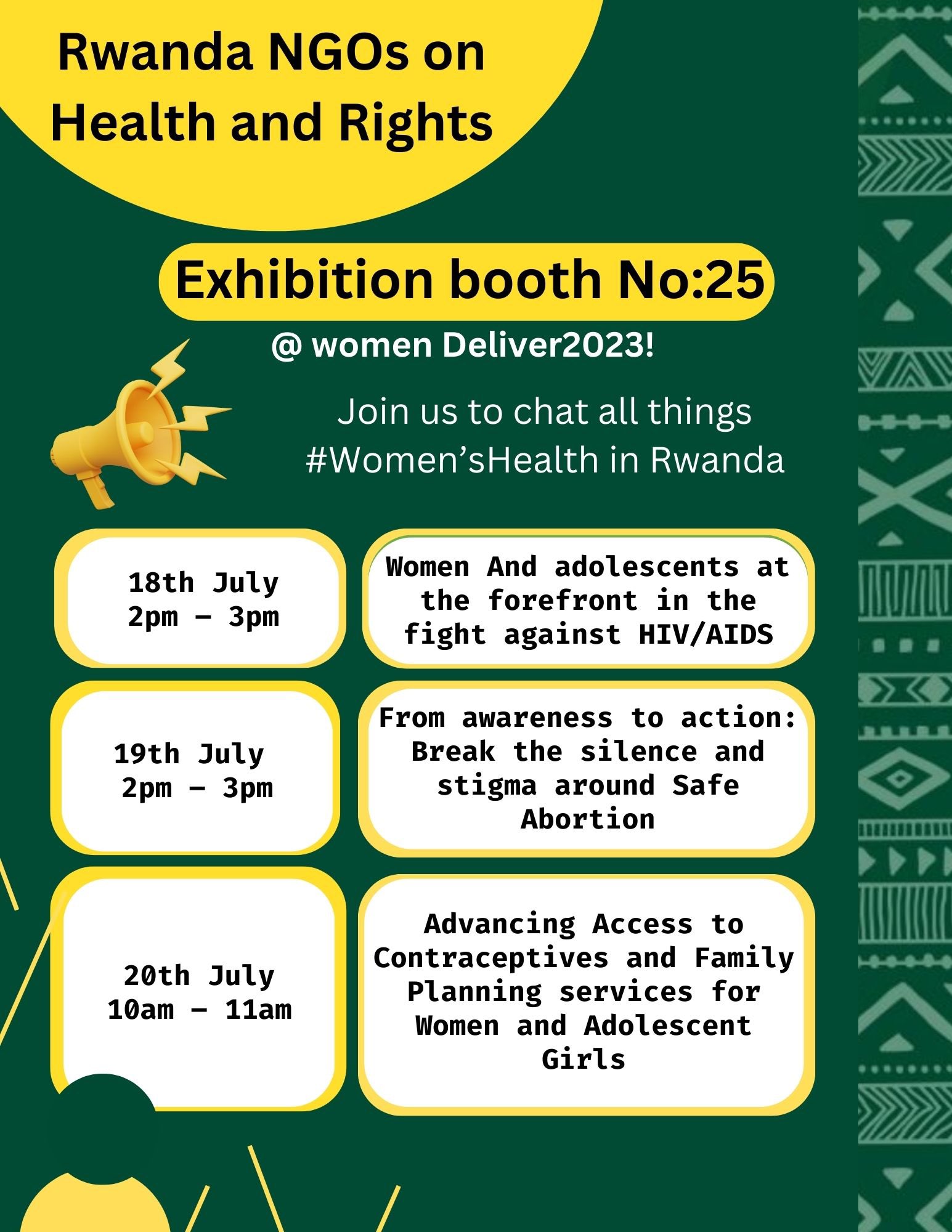 Rwanda NGOs Forum on HIV/AIDS and H.P on Twitter: "#WomenDeliver2023 is here🎊🎉 📢Calling all ...