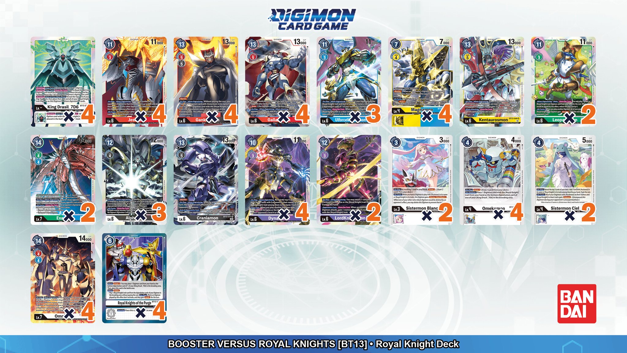 Official Digimon Card Game English Version on Twitter: "[BOOSTER VERSUS ROYAL KNIGHTS [BT13 ...