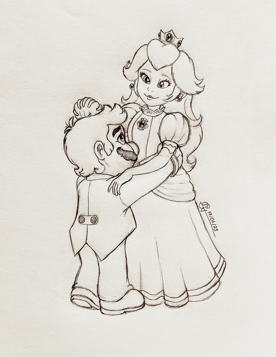 Mario x Peach: Slow Dance by GoldSilverBros300 on DeviantArt