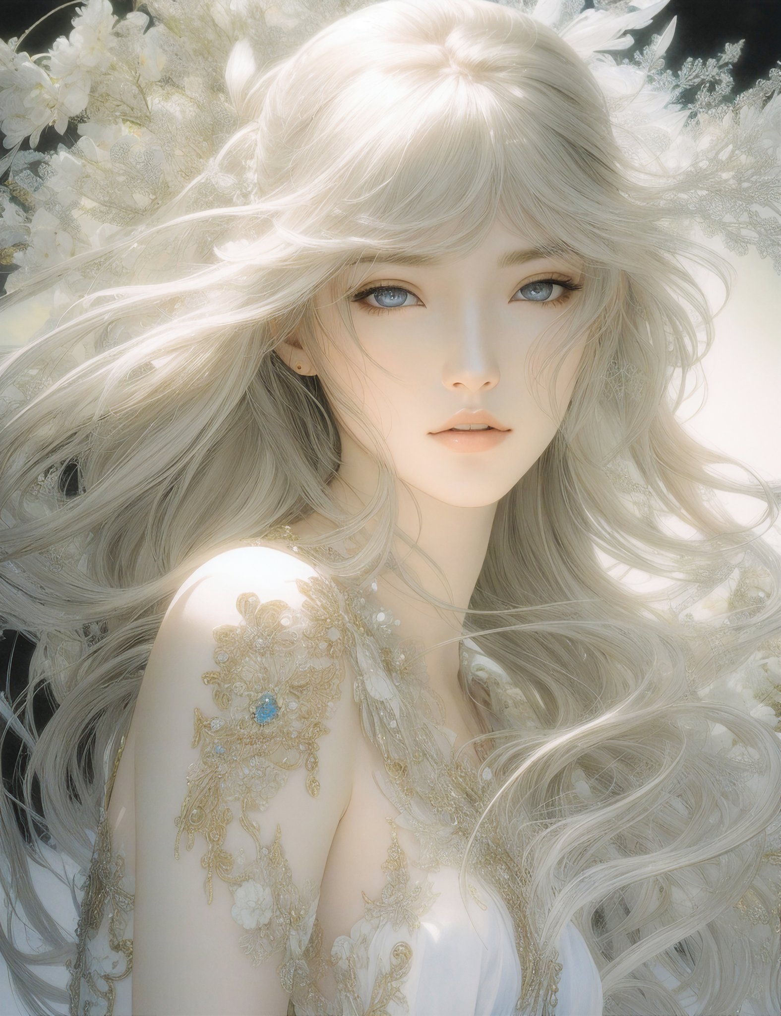 Hiro@AI Art on Twitter: "青月猫さん、参加させていただきます🎵 「白髪の美女」 #たんまと楽しむAIイラスト交流会 #AI美女 #AIart #AIイラスト ...