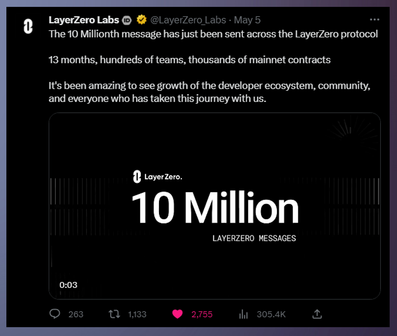 CC2 on Twitter: "Or maybe it's Essence? And why didn't @LayerZero_Labs tweet about hitting 40M ...