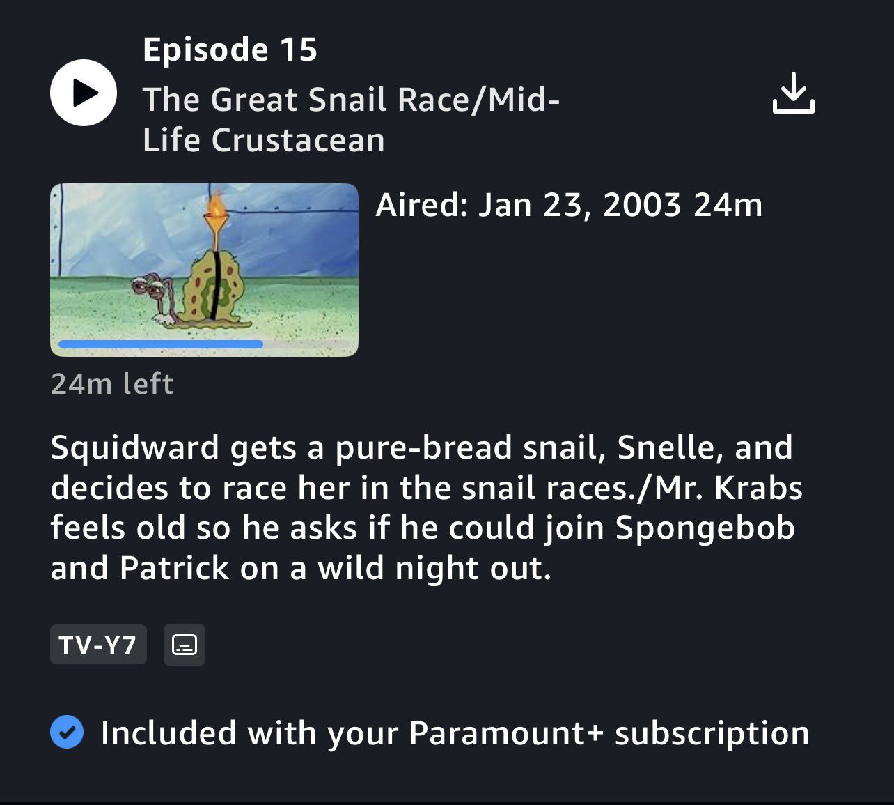 Spongebob Mid Life Crustacean