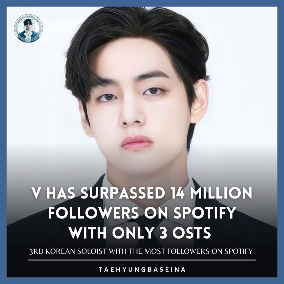 KIM TAEHYUNG INDONESIA 🇮🇩 on Twitter: "V Spotify profile telah mencapai 14 juta followers hanya ...