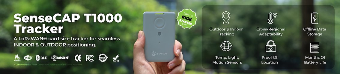 Seeed Studio on Twitter: "SenseCAP T1000 is a compact LoRaWAN® tracker that utilizes GNSS/Wi-Fi ...