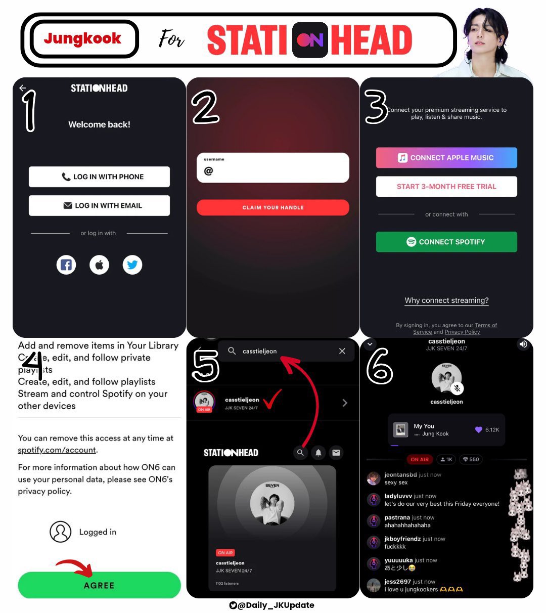JK DAILYʲᵏ on Twitter: "📢 Join the official listening party for Seven by Jungkook on Stationhead ...