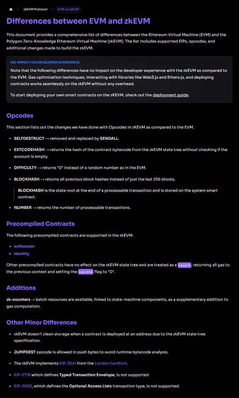 Jarrod Watts on Twitter: "Next up was Polygon ZK-EVM; a type 3 ZK-EVM that has been in mainnet ...