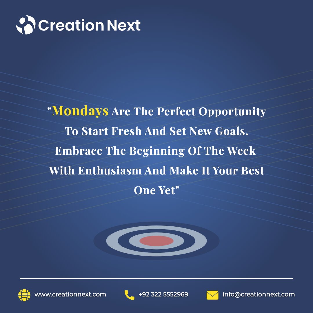 Custom Web Development Company | Creation Next Inc on Twitter: "🌸 Monday Motivation 🌸 Mondays ...